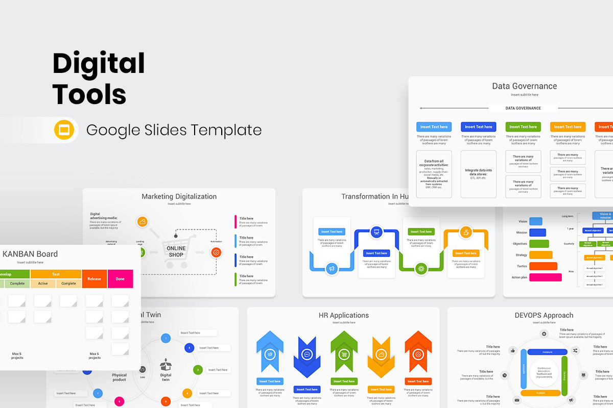 Digital Tools Google Slide Template | Nulivo Market